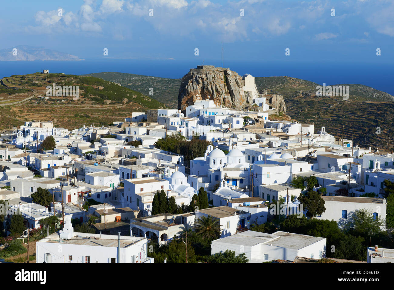 Greece, Cyclades islands, Amorgos, Hora or Chora city Stock Photo - Alamy