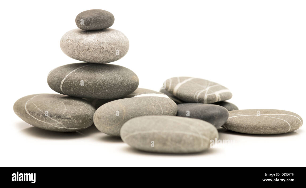 balancing stones isolated on white background Stock Photo - Alamy