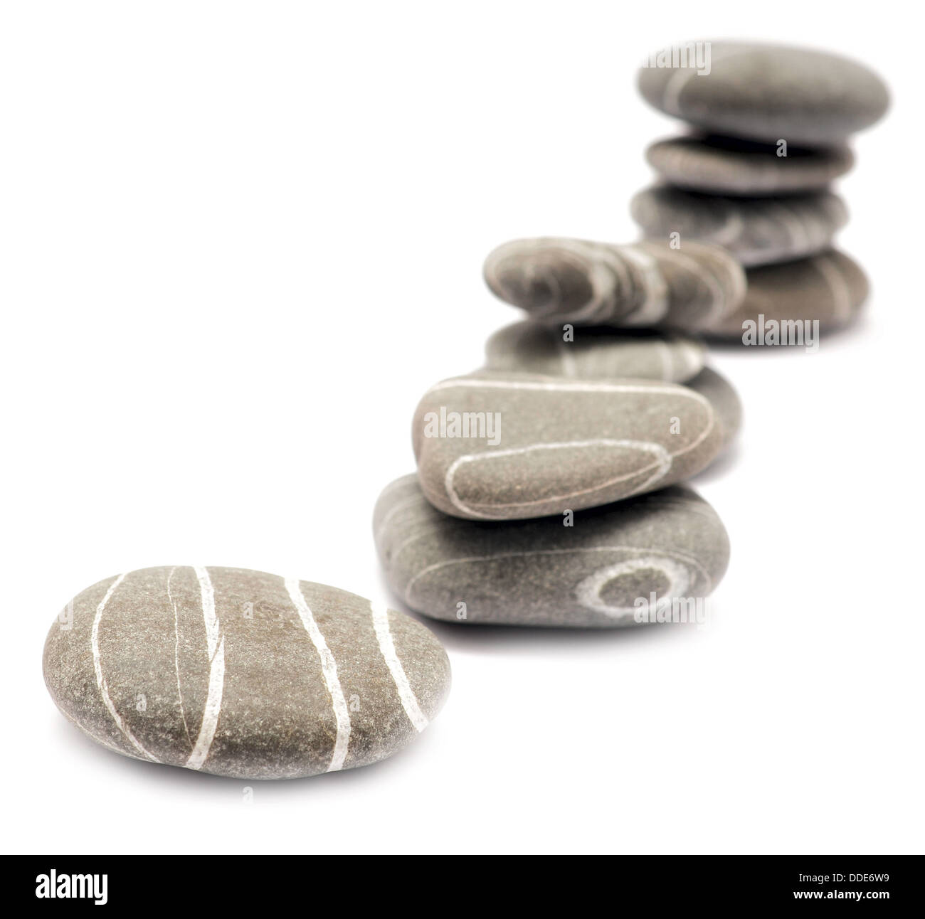 stones isolated on white background Stock Photo - Alamy