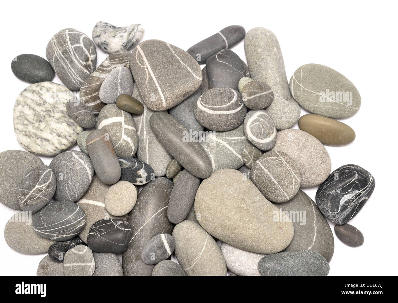 stones on a white background Stock Photo - Alamy