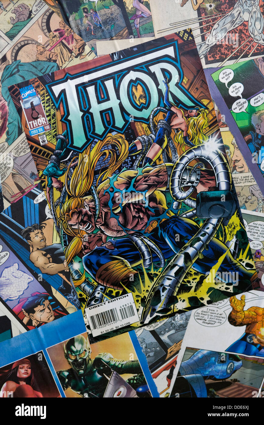 Thor Marvel Avengers Comic High Resolution Stock Photography and Images ...