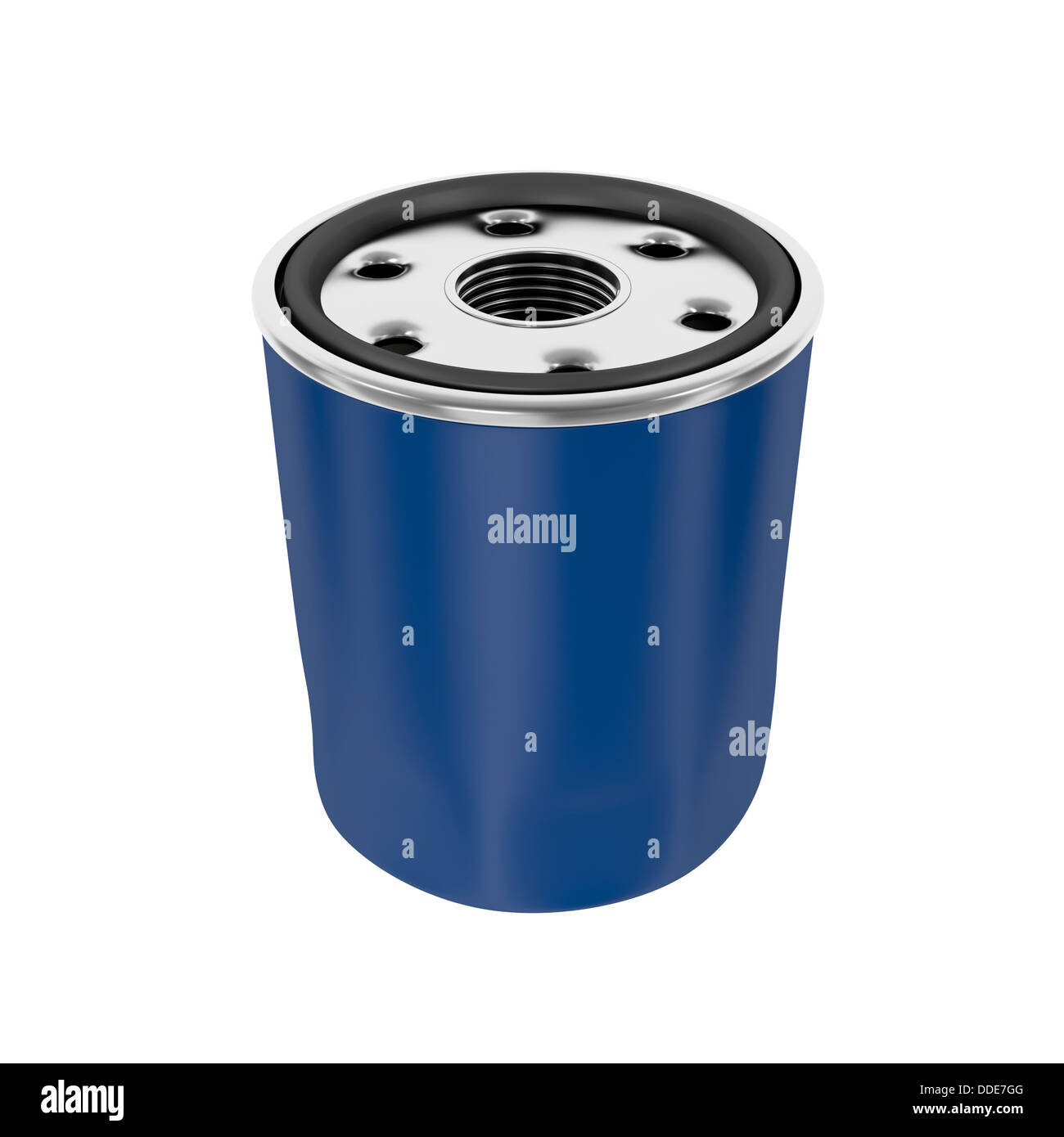 Oil filter isolated on a white background Stock Photo - Alamy