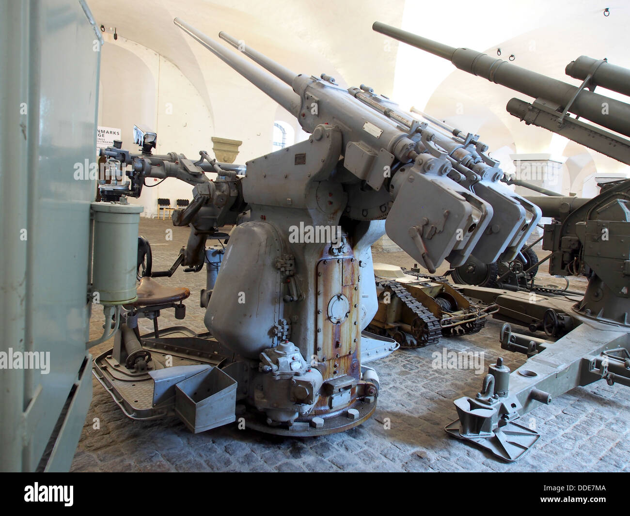 The Danish 37mm Anti-Aircraft (AAA) machine gun, used in the fleet, was ...