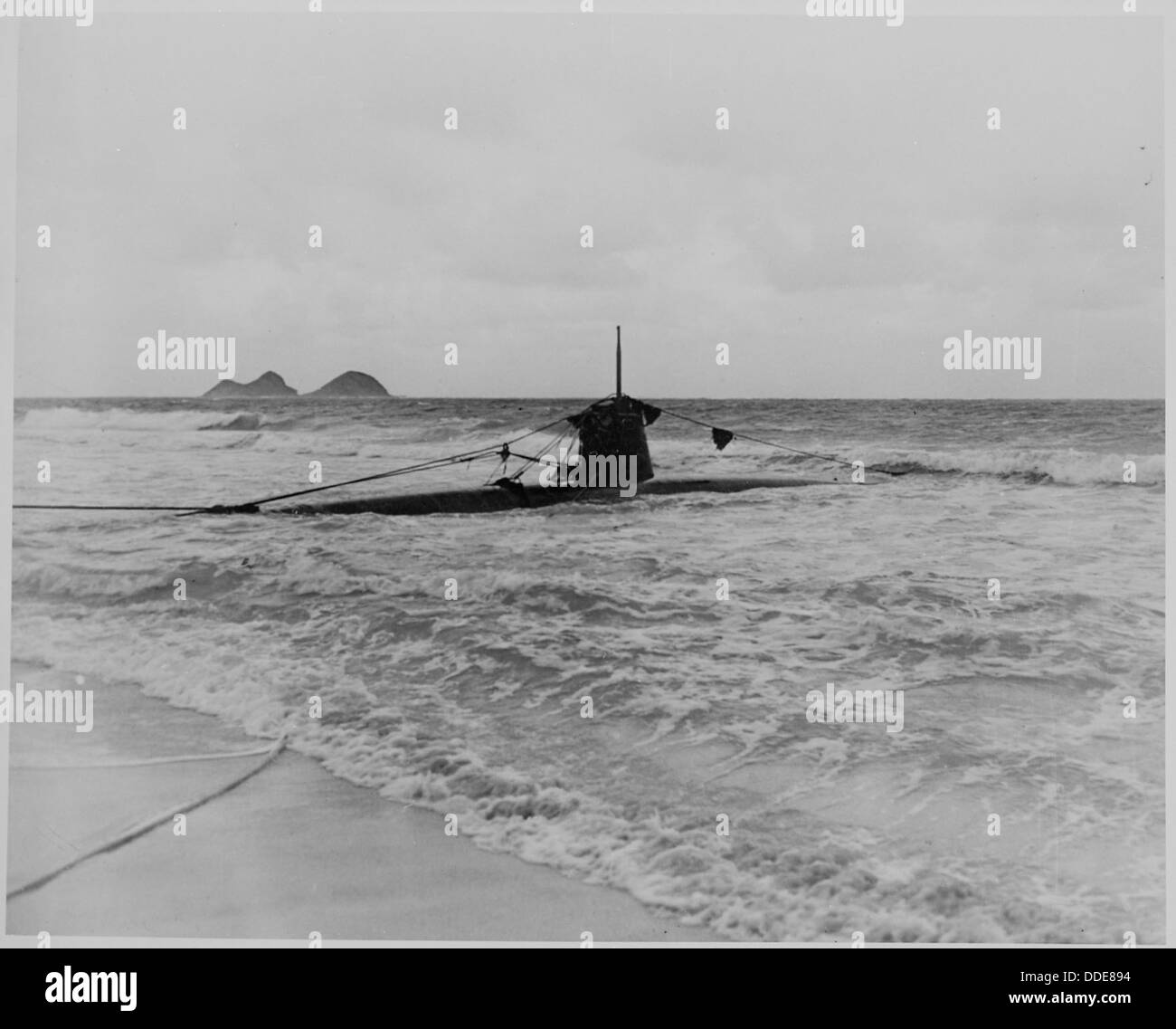 A naval photograph documenting the Japanese attack on Pearl Harbor ...