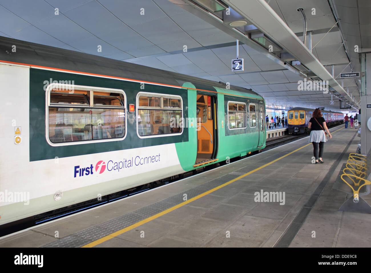 First capital connect train platform england hi-res stock photography ...