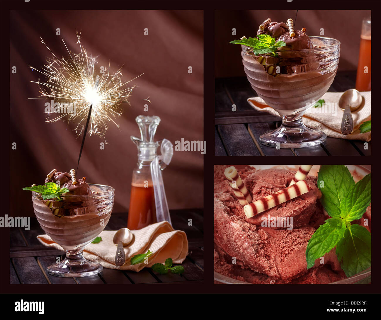 Birthday candle ice cream hi-res stock photography and images - Alamy
