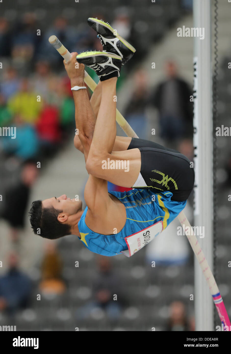 Greece's Konstantinos Filippidis in action in the pole vault ...