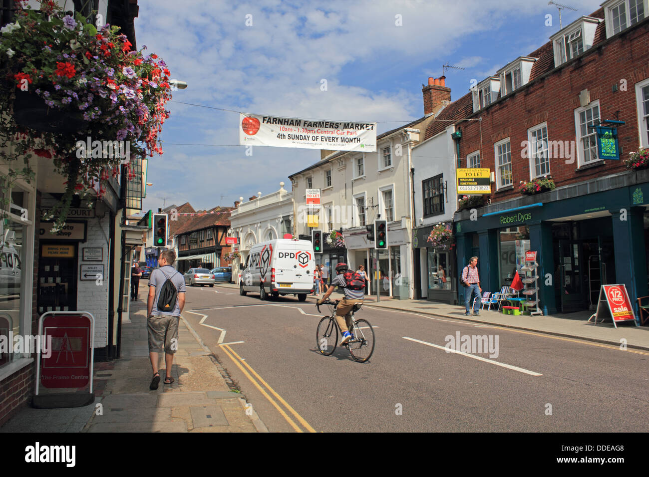 Downing Street, Farnham, Surrey, England, UK Stock Photo - Alamy