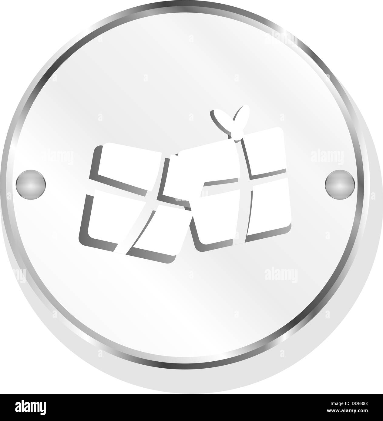 Xmas gift boxes icon Black and White Stock Photos & Images - Alamy
