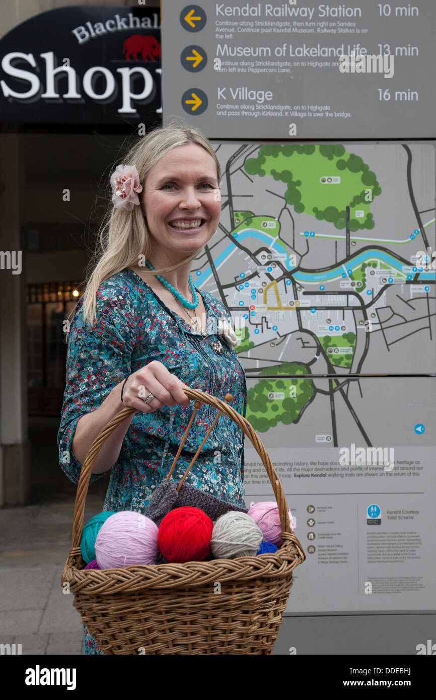 Kendal, Cumbria, UK. 31st Aug, 2013. Louise Singleton from Kendal group ...
