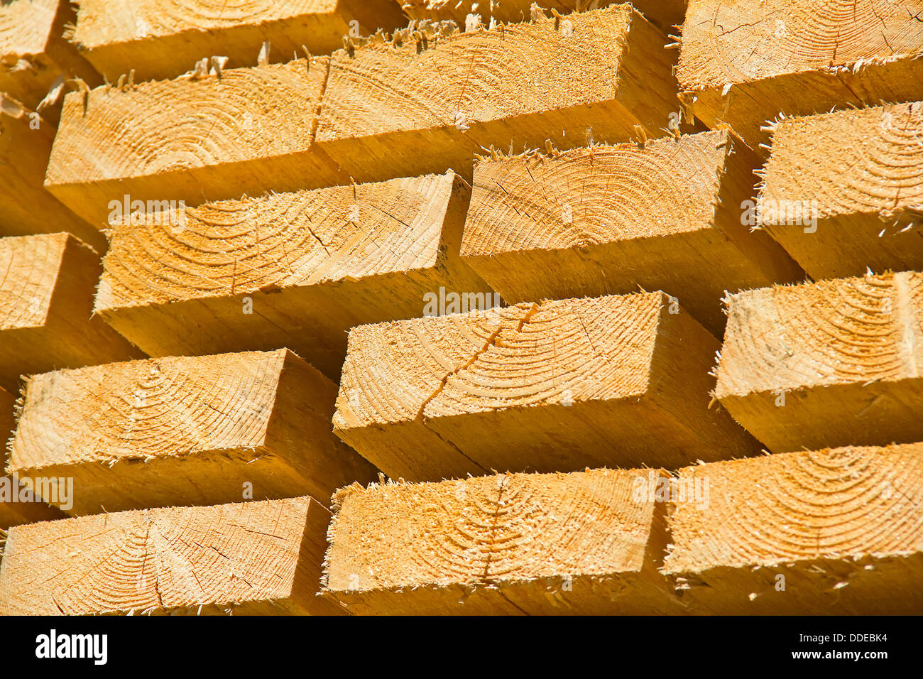 Stack of new wooden studs at the lumber yard Stock Photo - Alamy