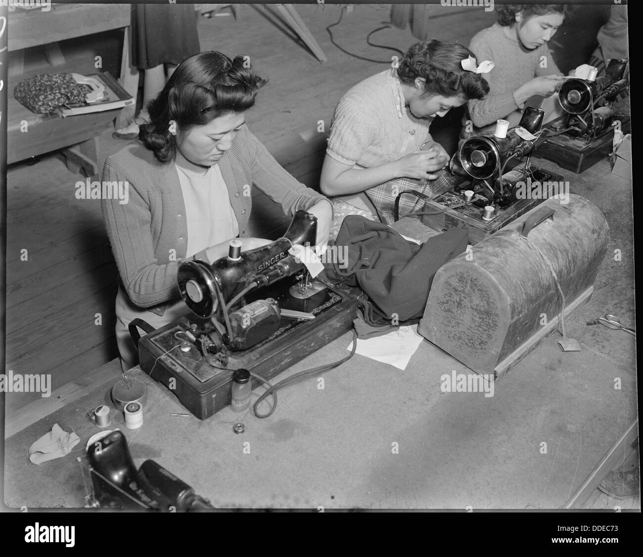 At the Poston War Relocation Center in Arizona, evacuee students were ...