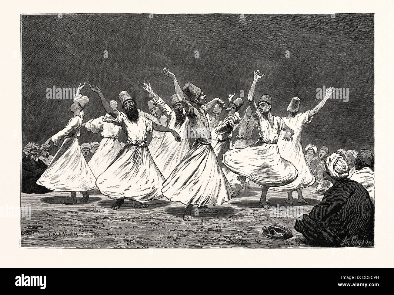 ZIKR WITH WHIRLS. Dhikr or Zikr is an Islamic devotional act, Egypt ...