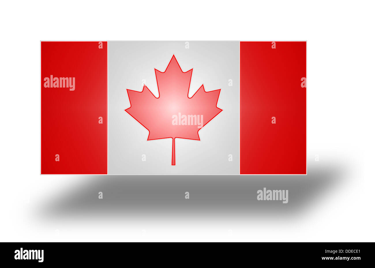 Flag of Canada (stylized I Stock Photo - Alamy