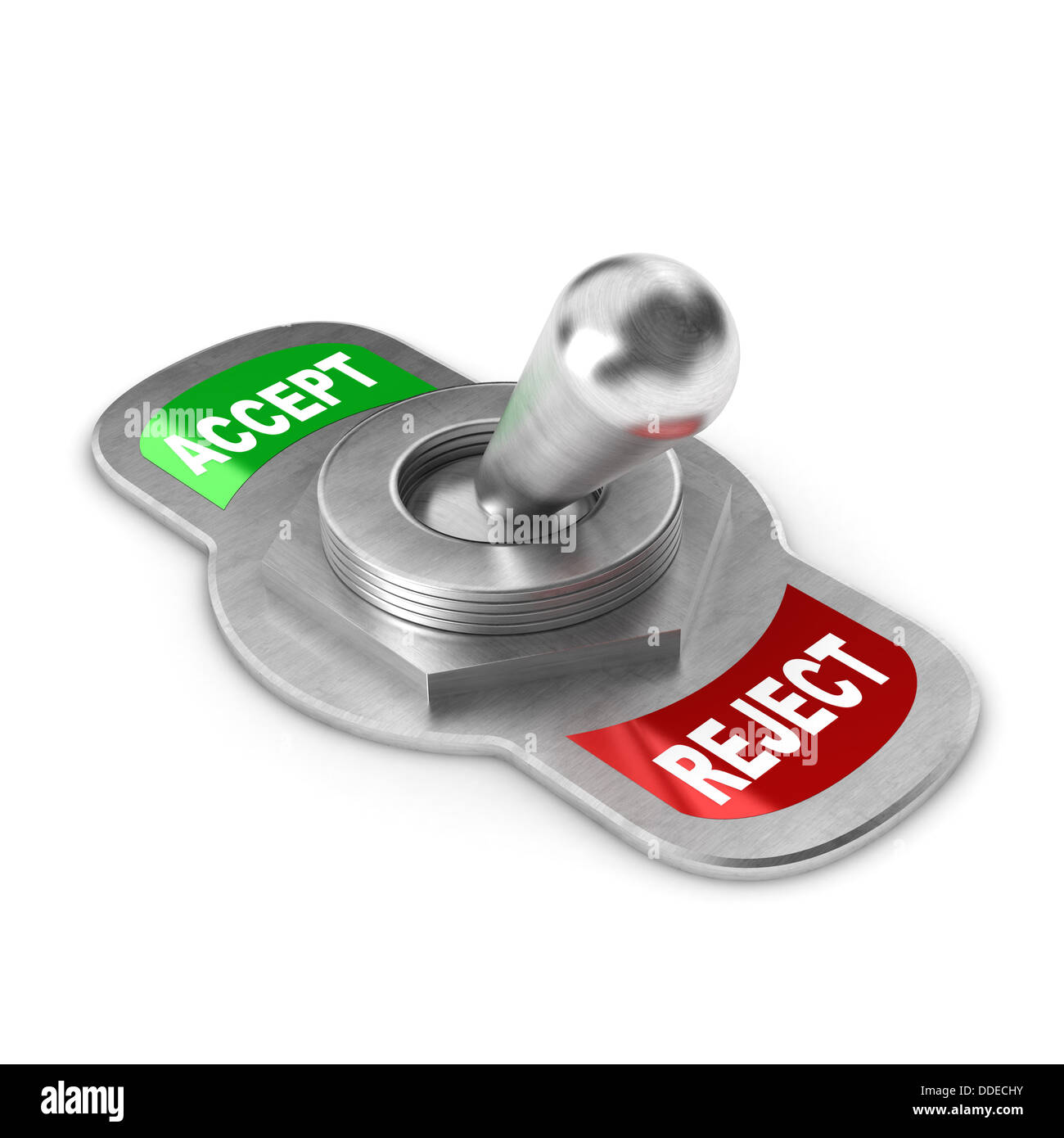 A Colourful 3d Rendered Reject Switch Concept Illustration Stock Photo ...