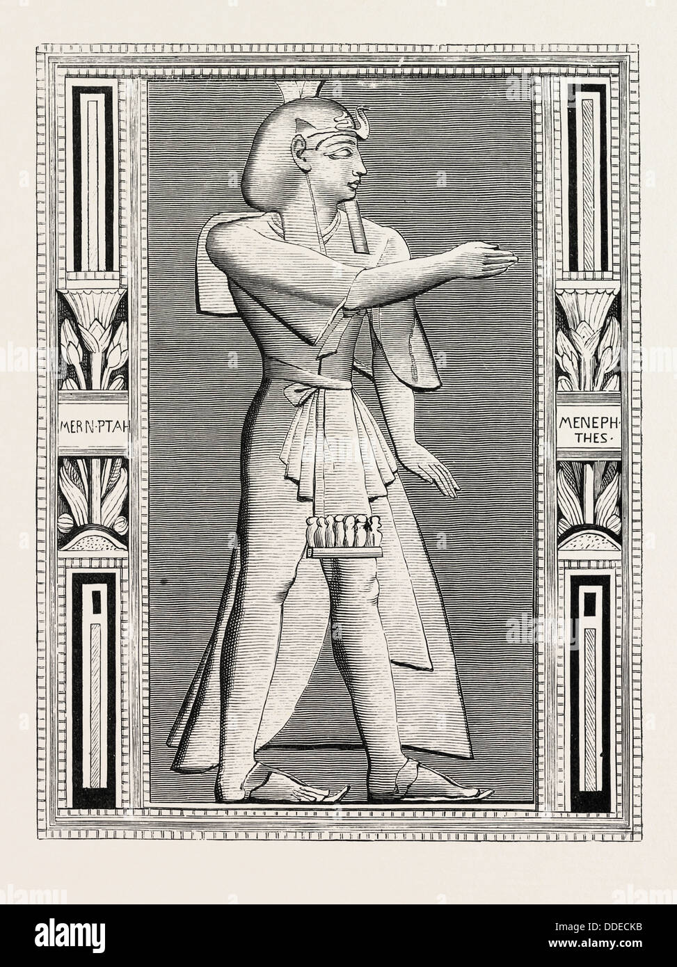 MENEPHTAH. Egypt, engraving 1879 Stock Photo - Alamy