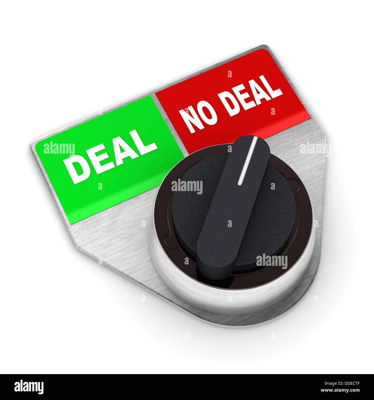 A Colourful 3d Rendered 'No Deal' Concept Switch Illustration Stock ...