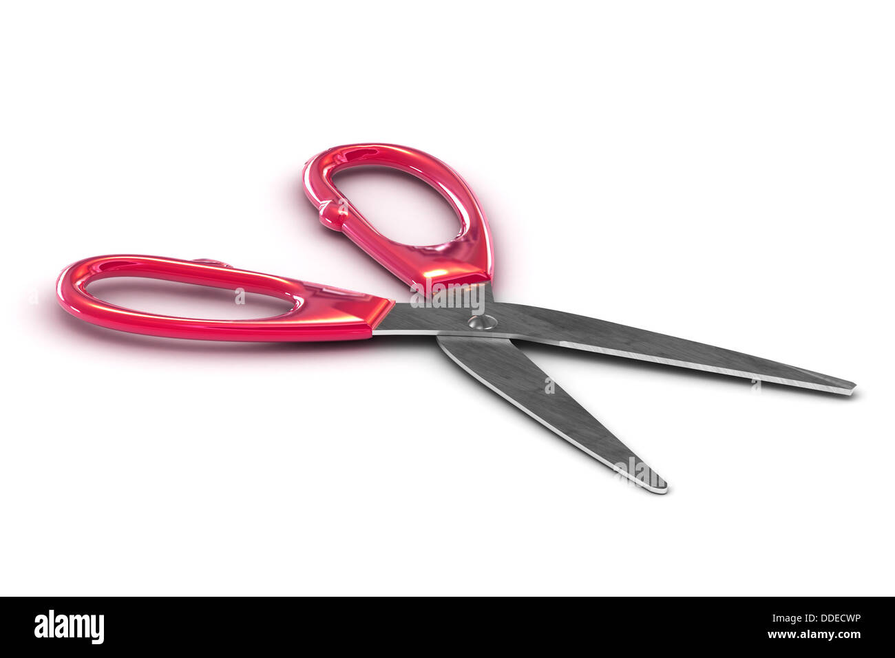 A Colourful 3d Rendered Scissors Concept Illustration Stock Photo - Alamy
