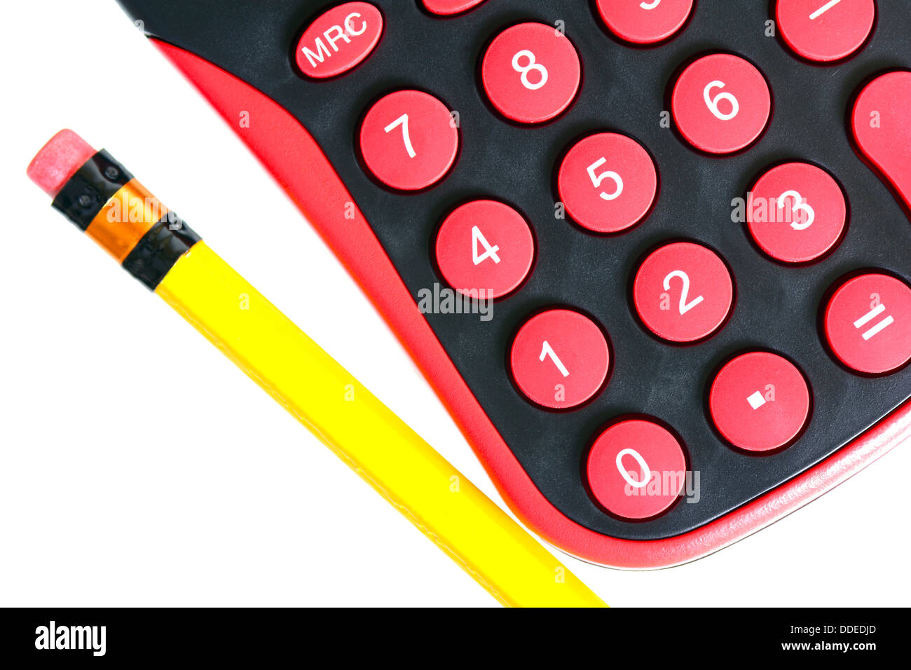 Pencil on calculator hi-res stock photography and images - Alamy