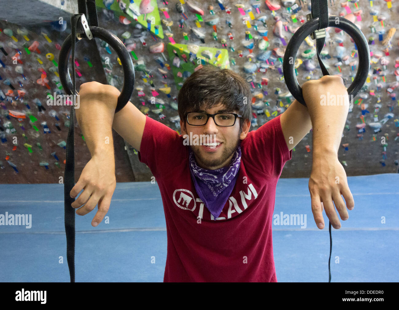 Climbing rings hi-res stock photography and images - Alamy