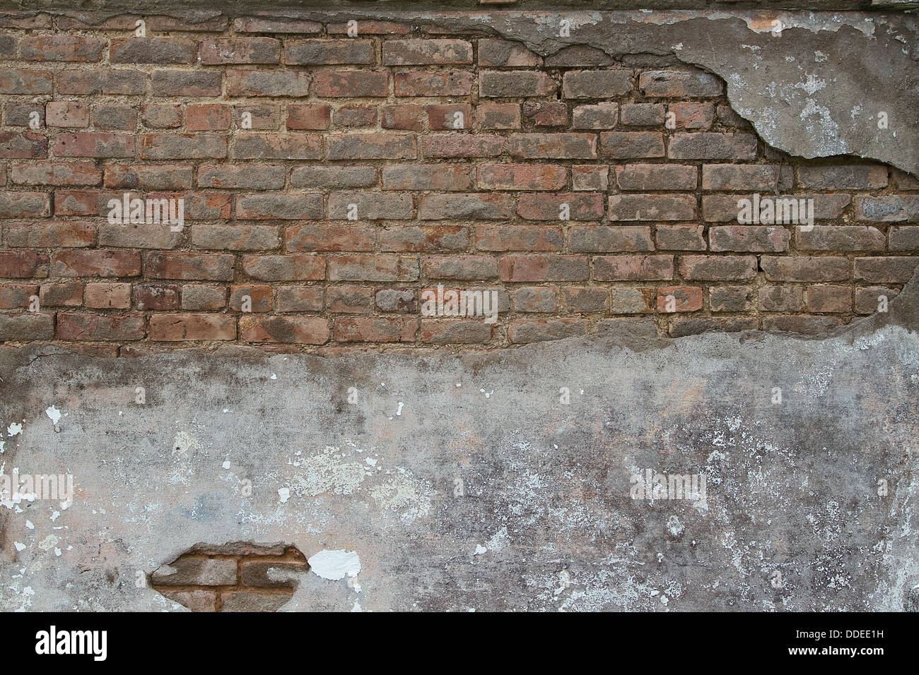 Brick and concrete texture Stock Photo - Alamy