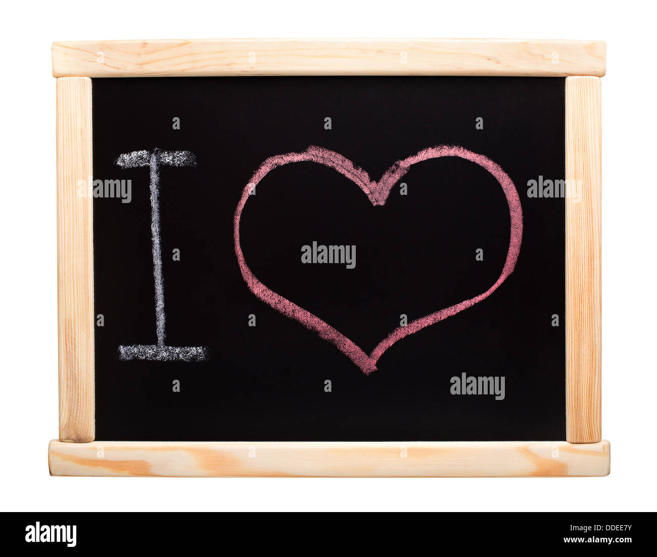 Love heart written on it Cut Out Stock Images & Pictures - Alamy