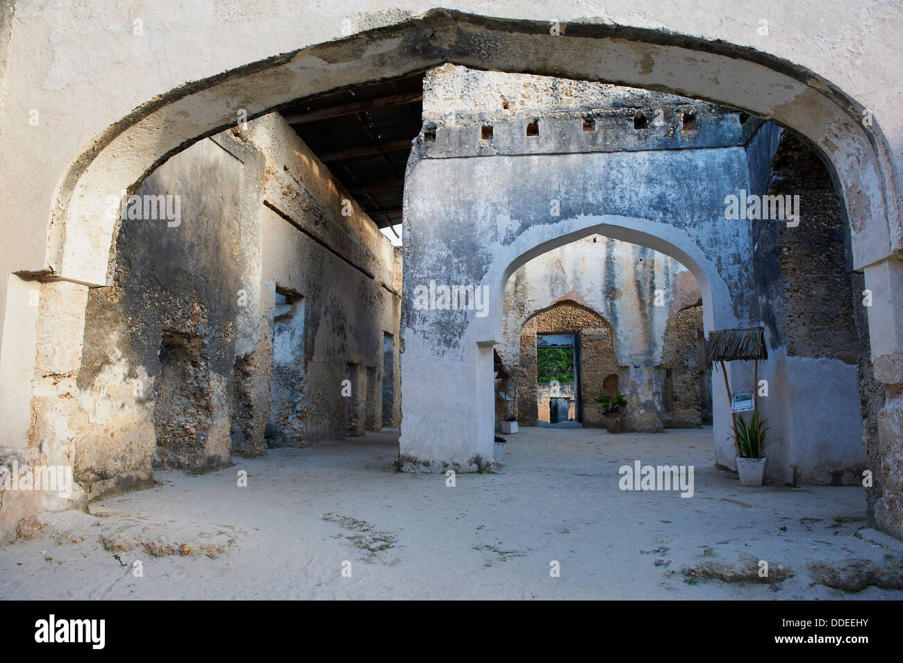 Tanzania, Zanzibar island, Unguja, ruin of the Beit el Ras palace Stock ...
