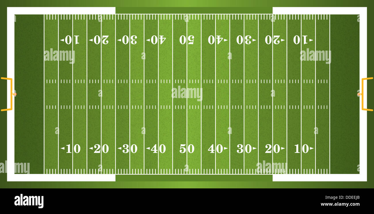 A vector grass textured American football field Stock Photo - Alamy