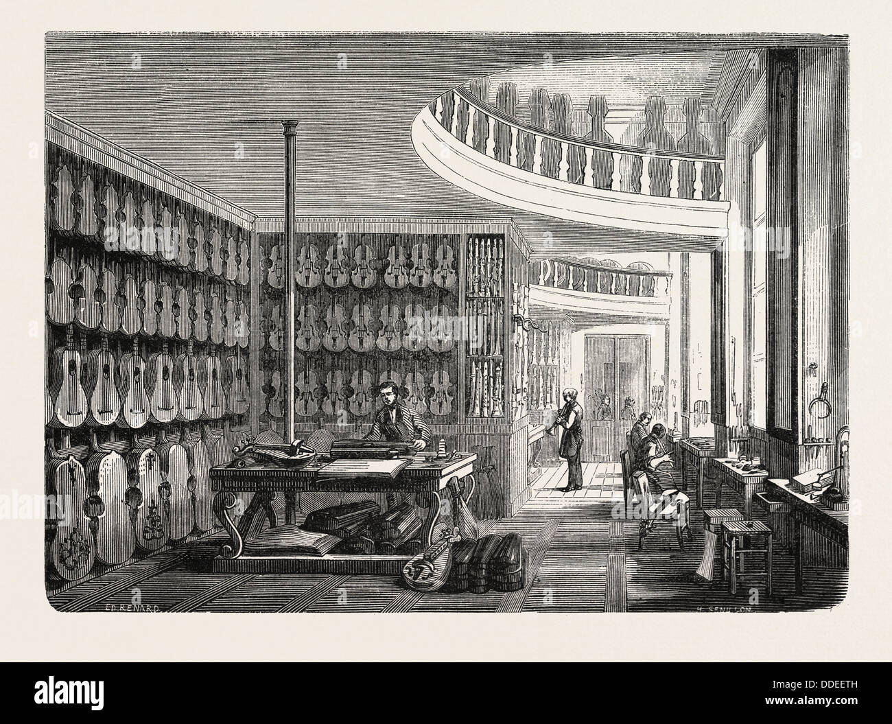 Workshop for the manufacturing of woodwind instruments and string ...