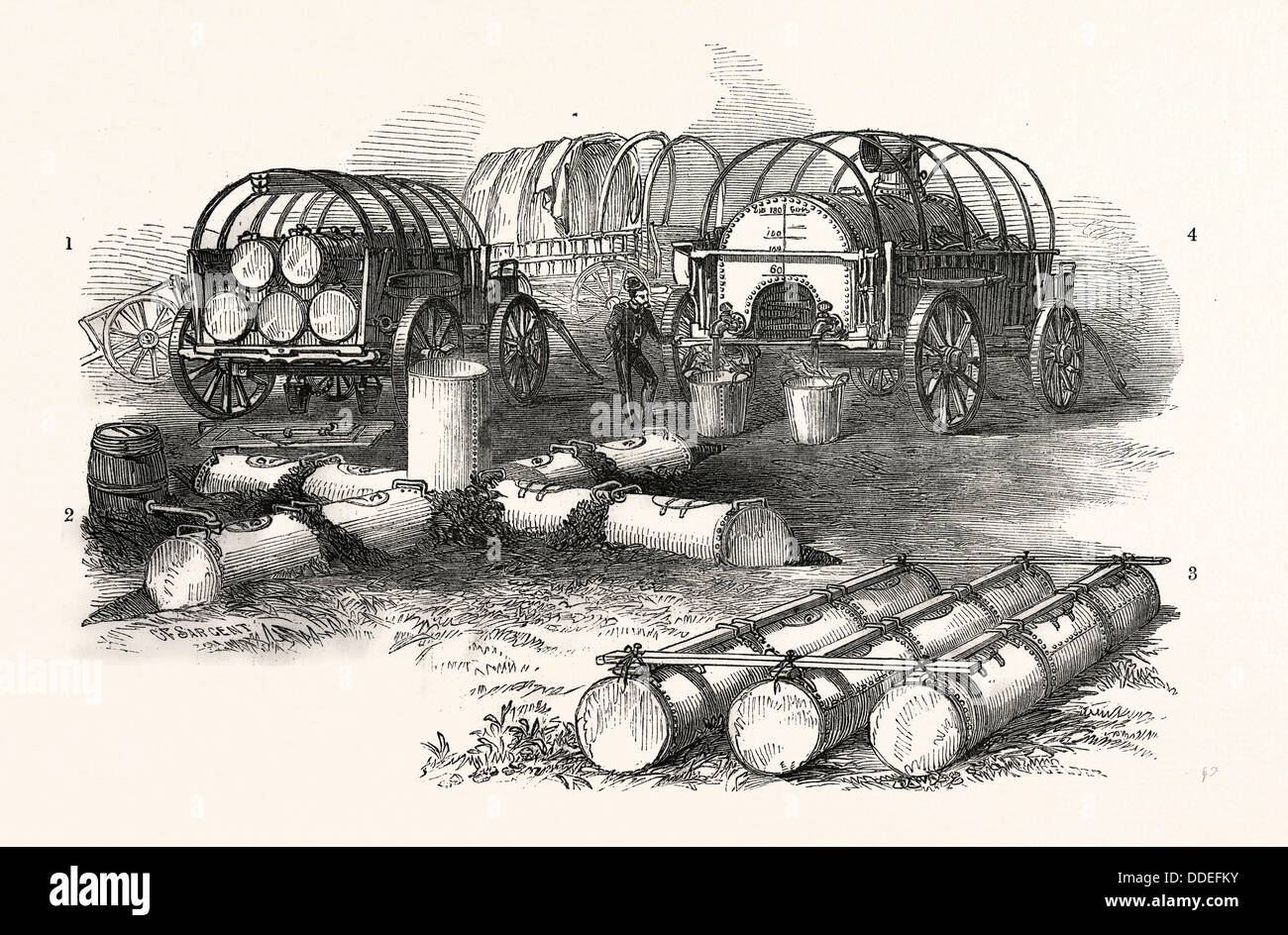 PERAMBULATING KITCHEN FOR THE ARMY IN THE FIELD Stock Photo - Alamy