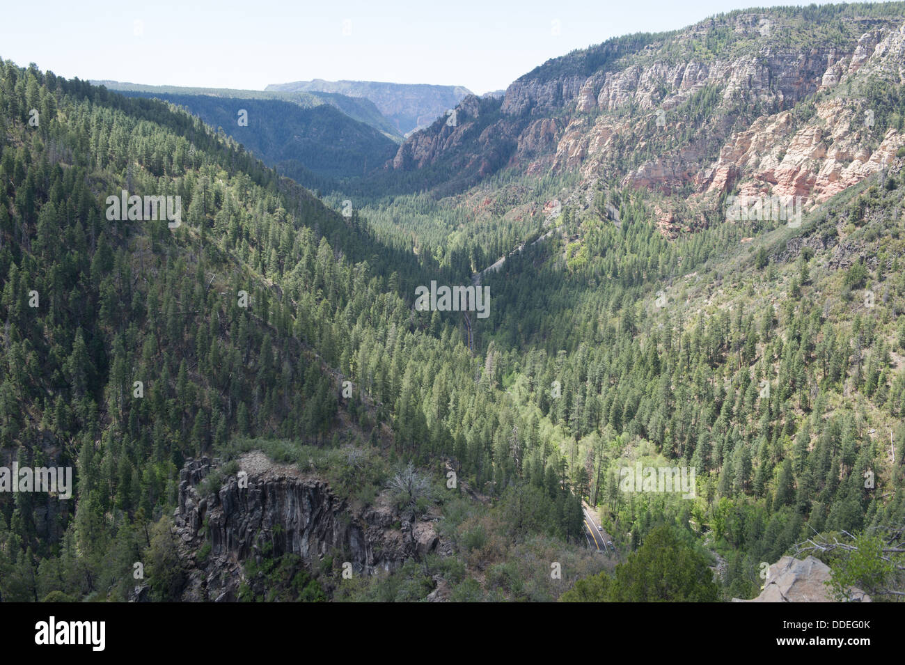 Sedona Arizona Plateaus and Tree-covered Mountains Stock Photo - Alamy