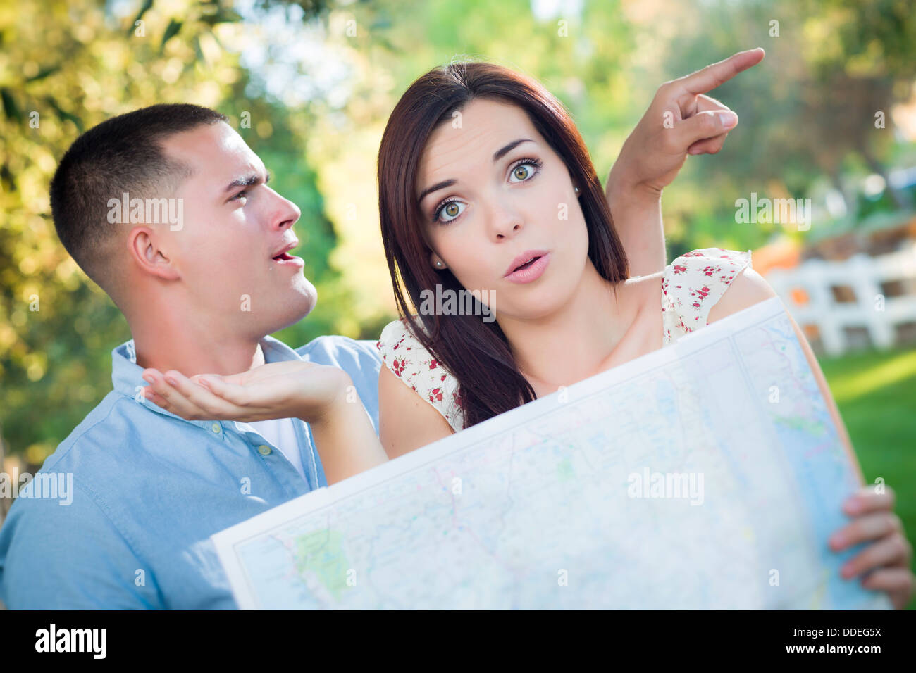 Confused man map hi-res stock photography and images - Alamy