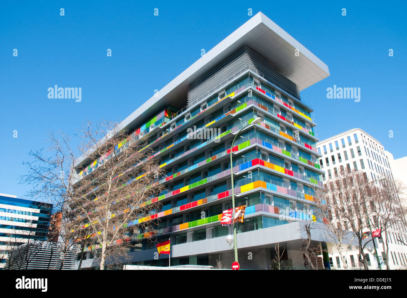INE building. Paseo de la Castellana, Madrid, Spain Stock Photo - Alamy