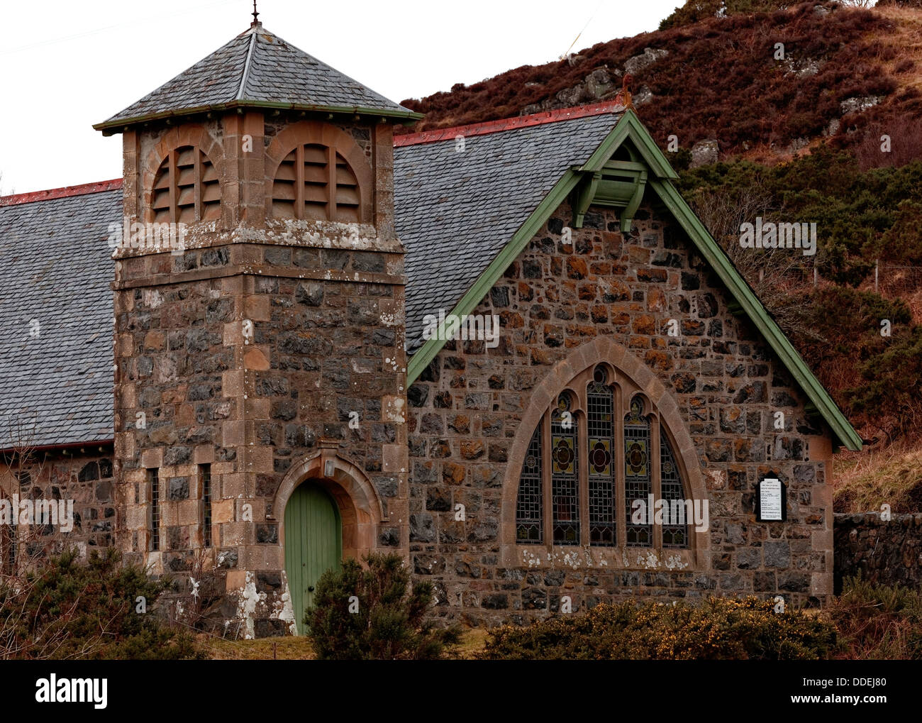 The APC Church of Lochinver Stock Photo - Alamy
