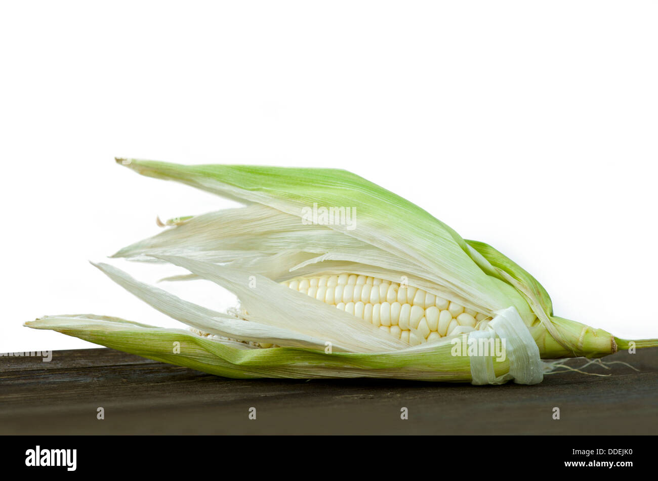 White sweet corn Stock Photo - Alamy