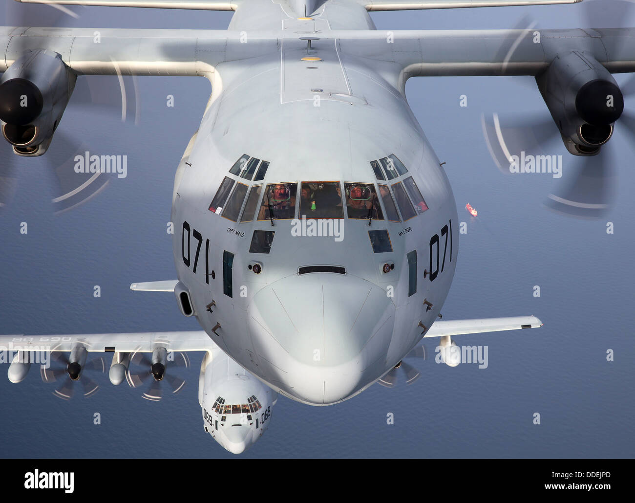 US Marine Corps KC-130J Hercules transport aircraft with Special ...