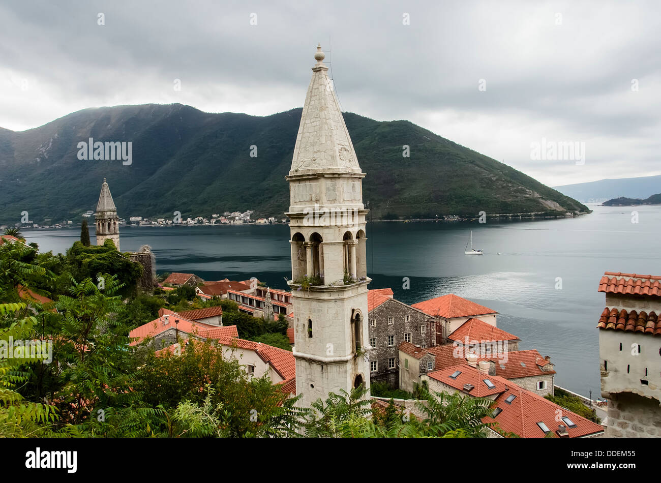 View historic town perast bay hi-res stock photography and images - Alamy