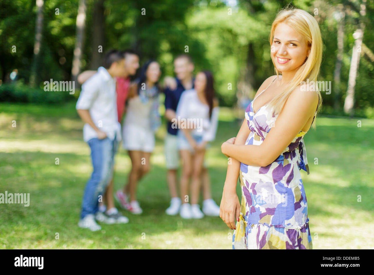Park standing hi-res stock photography and images - Alamy
