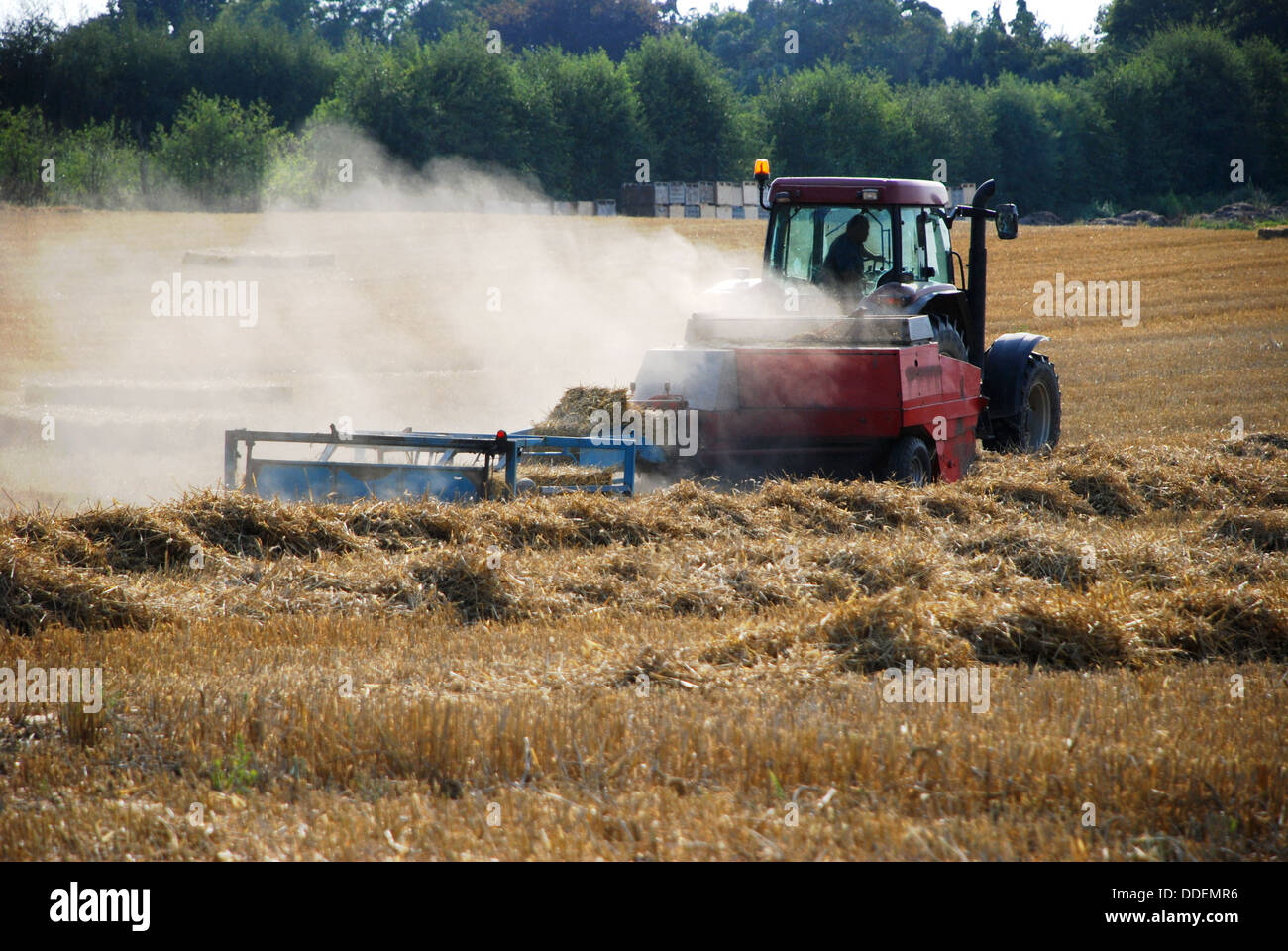 Tractor straw bale hi-res stock photography and images - Alamy