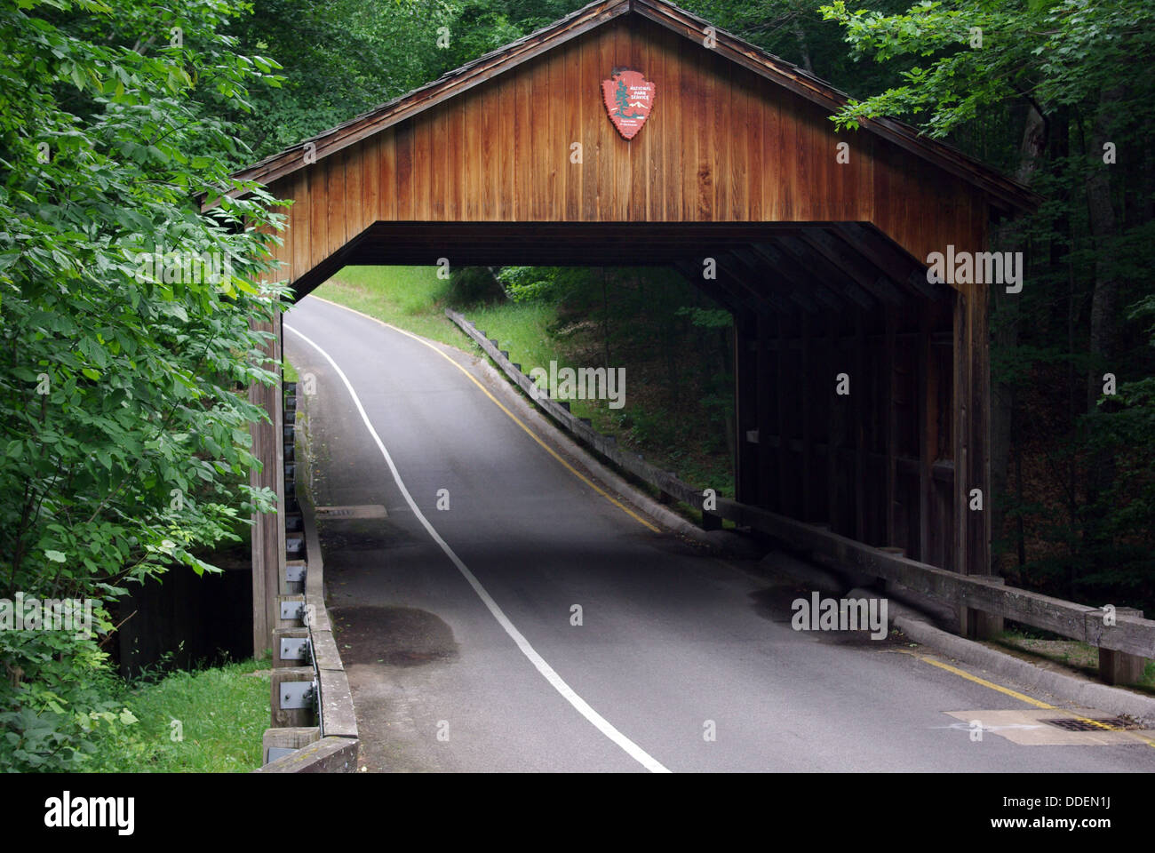 National park bridge America Stock Photo - Alamy