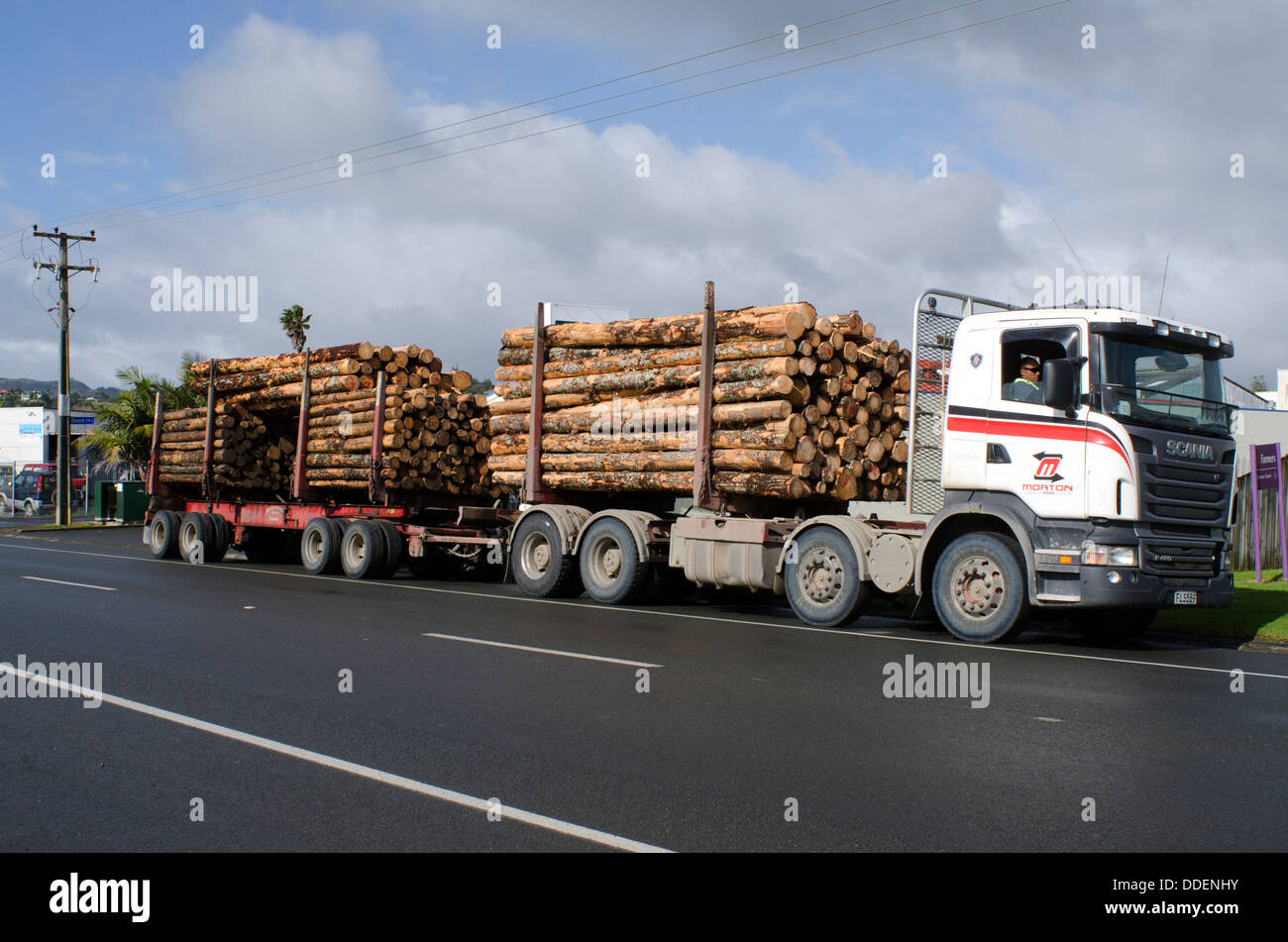 Logs On A Truck High Resolution Stock Photography and Images - Alamy