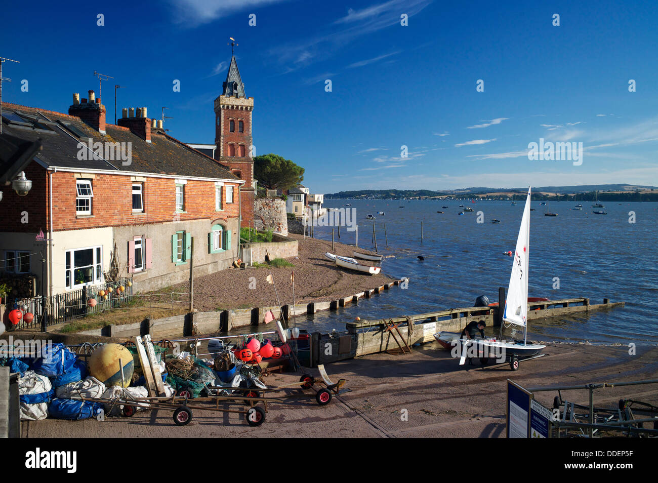 Peters Tower, Lympstone Harbour, Exe Estuary, Devon, UK Stock Photo - Alamy