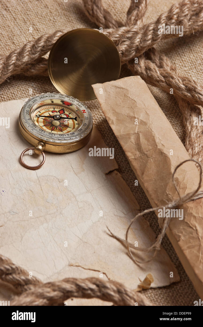 Old compass rope on hi-res stock photography and images - Alamy