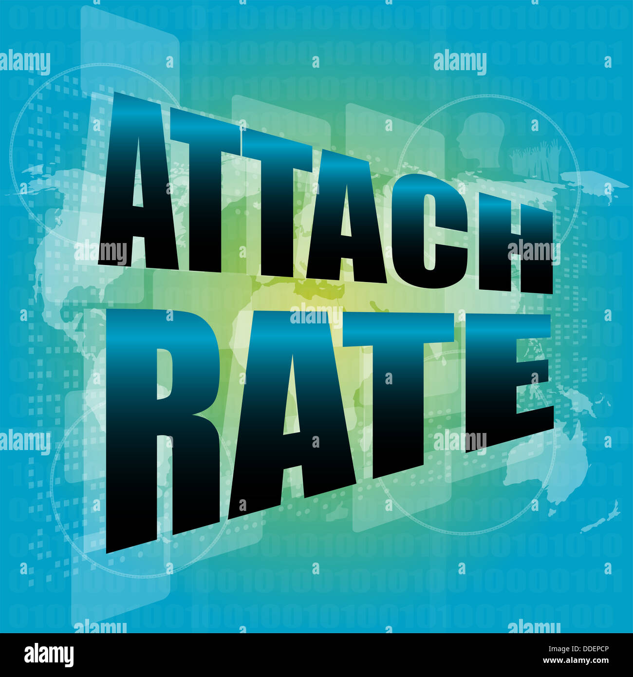 attach rate words on digital touch screen Stock Photo - Alamy