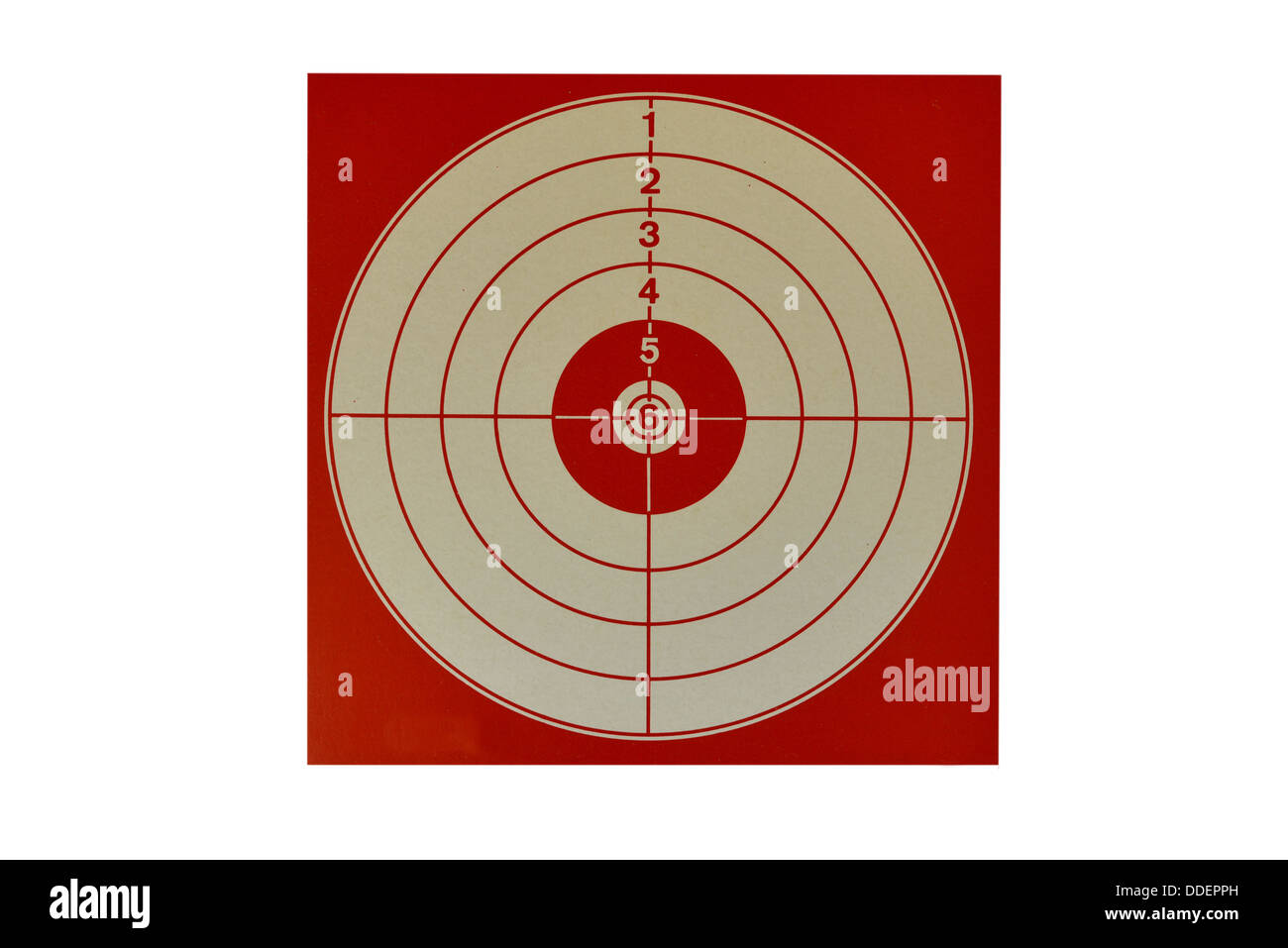 Cardboard target for precision shooting Stock Photo - Alamy
