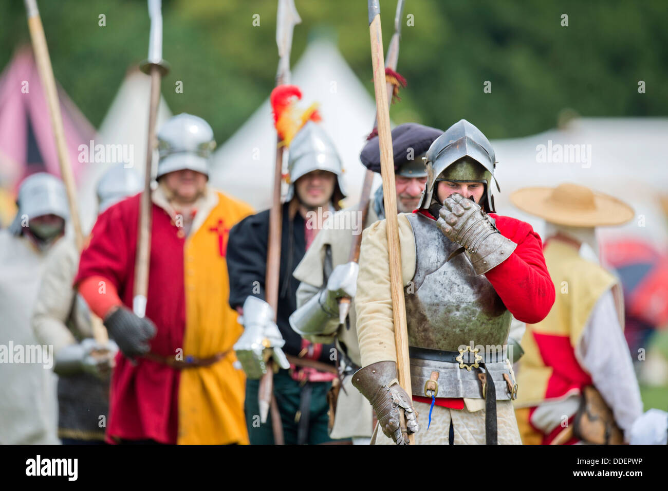 The 'Berkeley Skirmish' medieval re-enactments at Berkeley Castle near ...