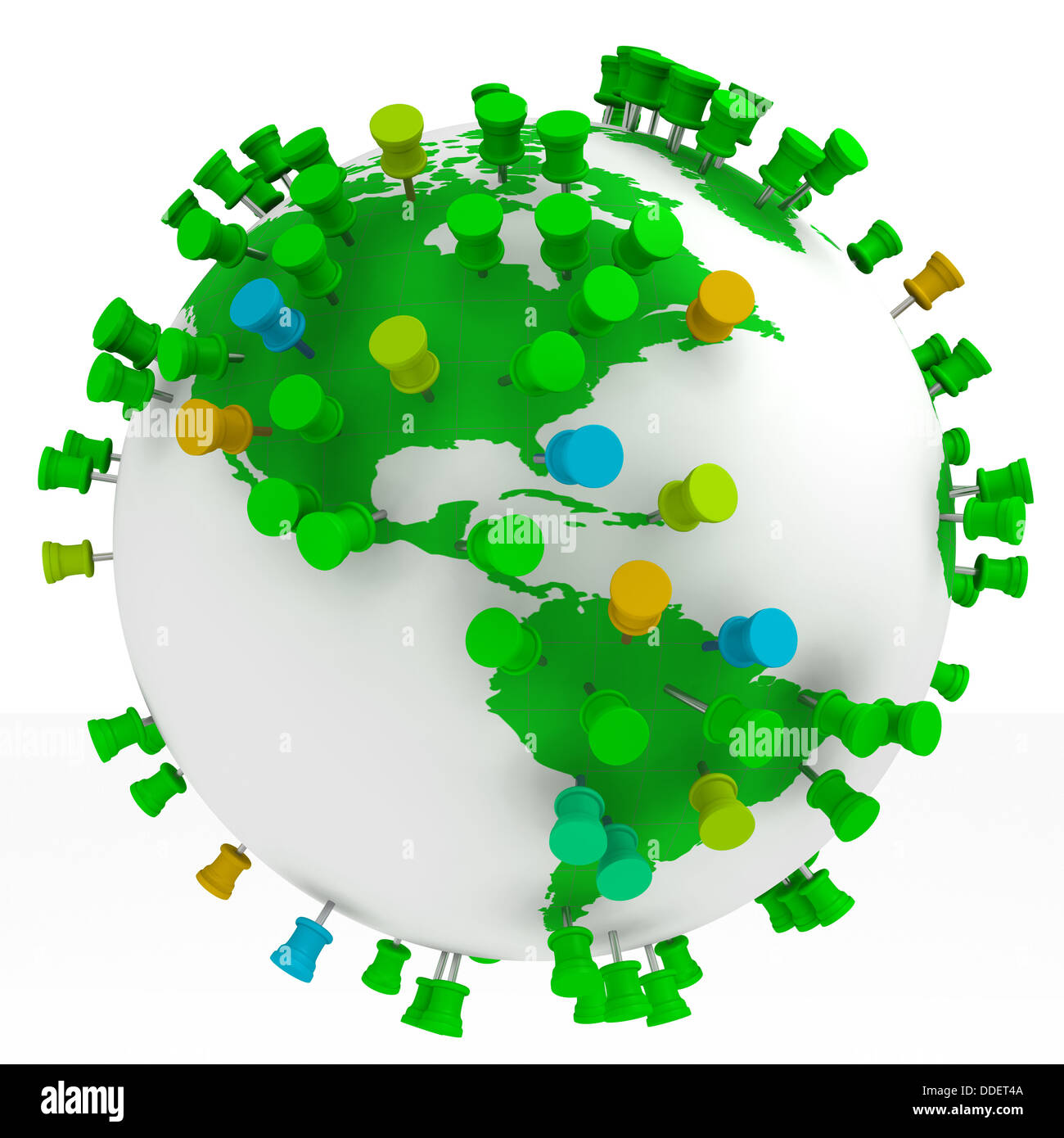 Globe world map Stock Photo - Alamy