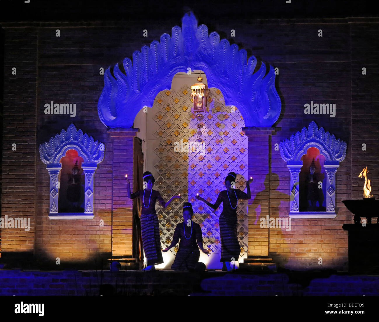 Traditional Mon dancers performing Mandalay Myanmar Stock Photo - Alamy