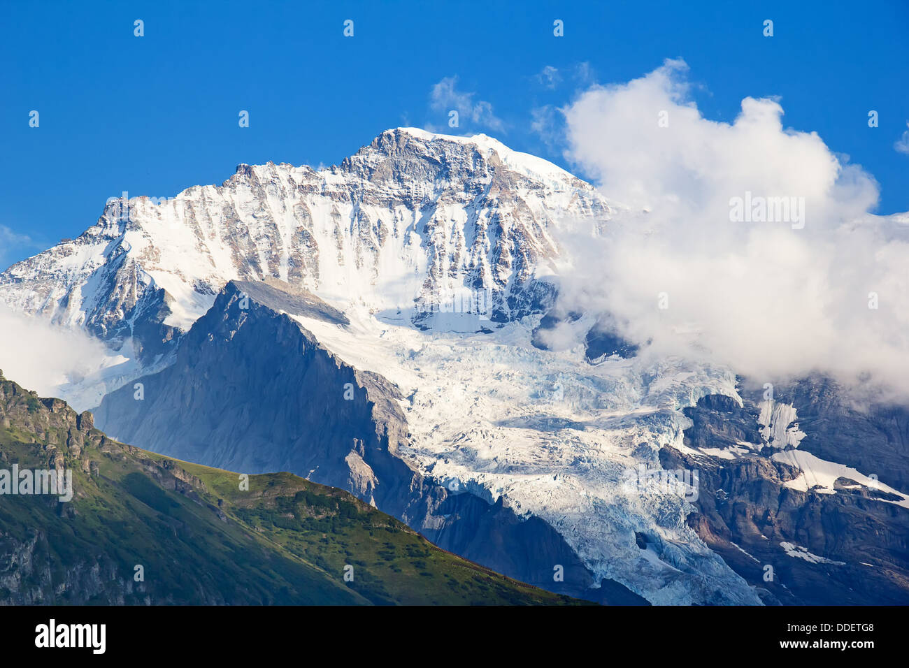 Jungfrau mountain in the swiss alps Stock Photo - Alamy