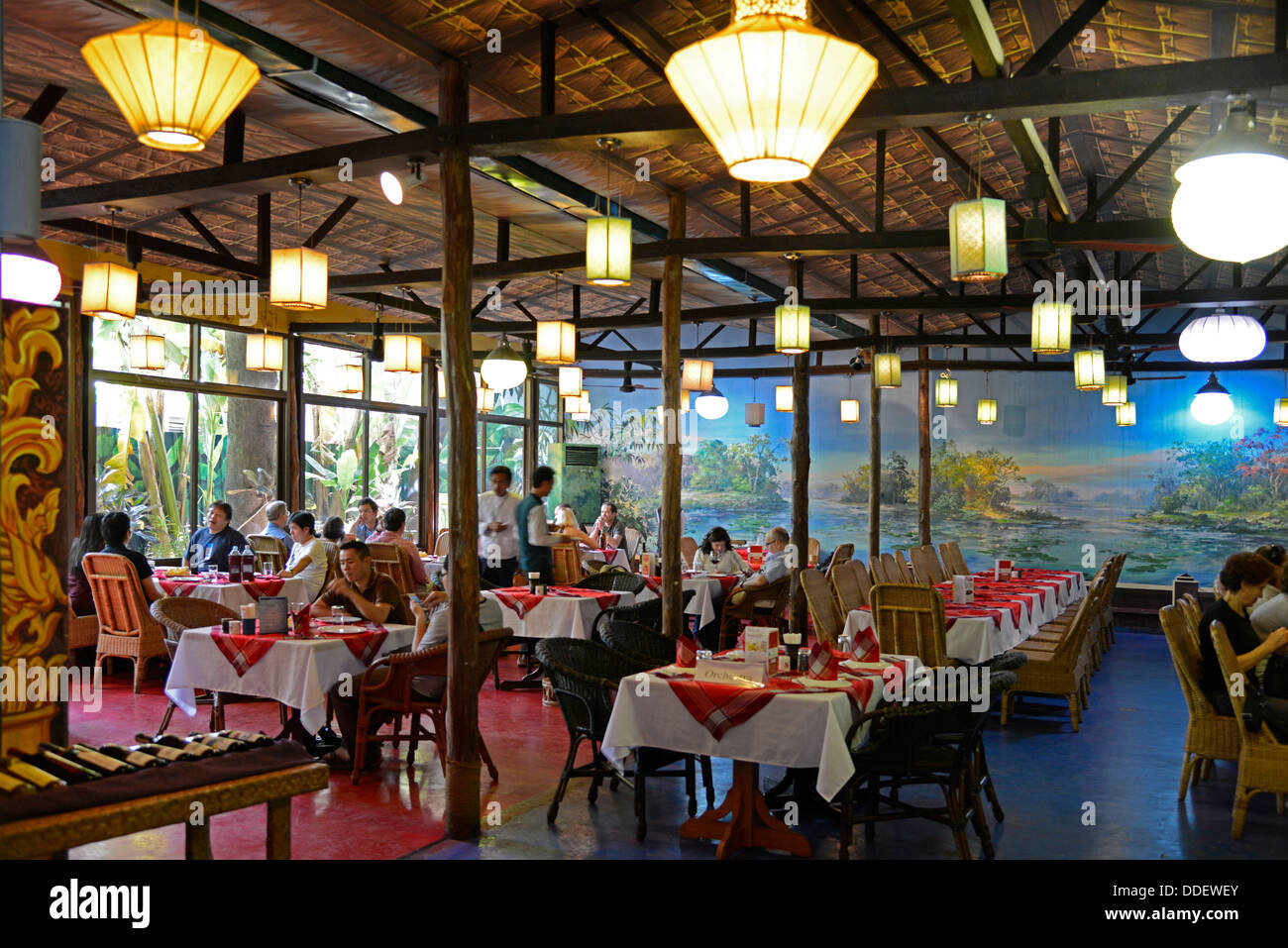 Restaurant in Yangon Myanmar Stock Photo - Alamy